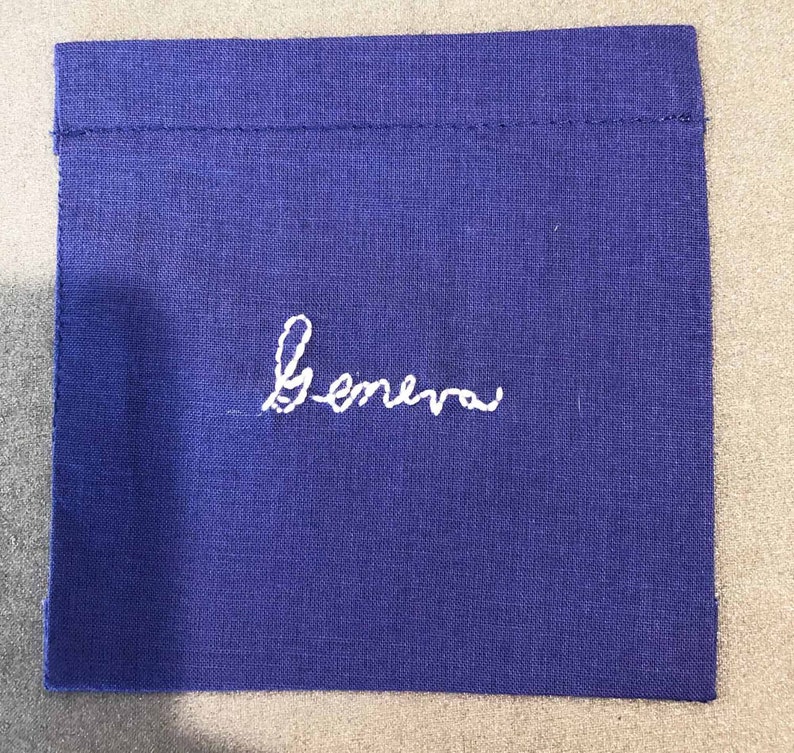 Hand Embroidered Signature of Loved One Signature Embroidery - Etsy