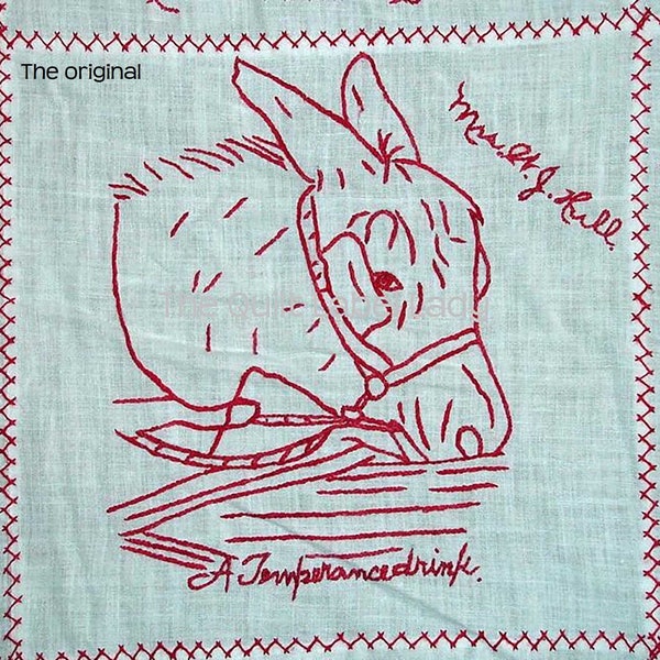 Redwork Embroidery - Etsy