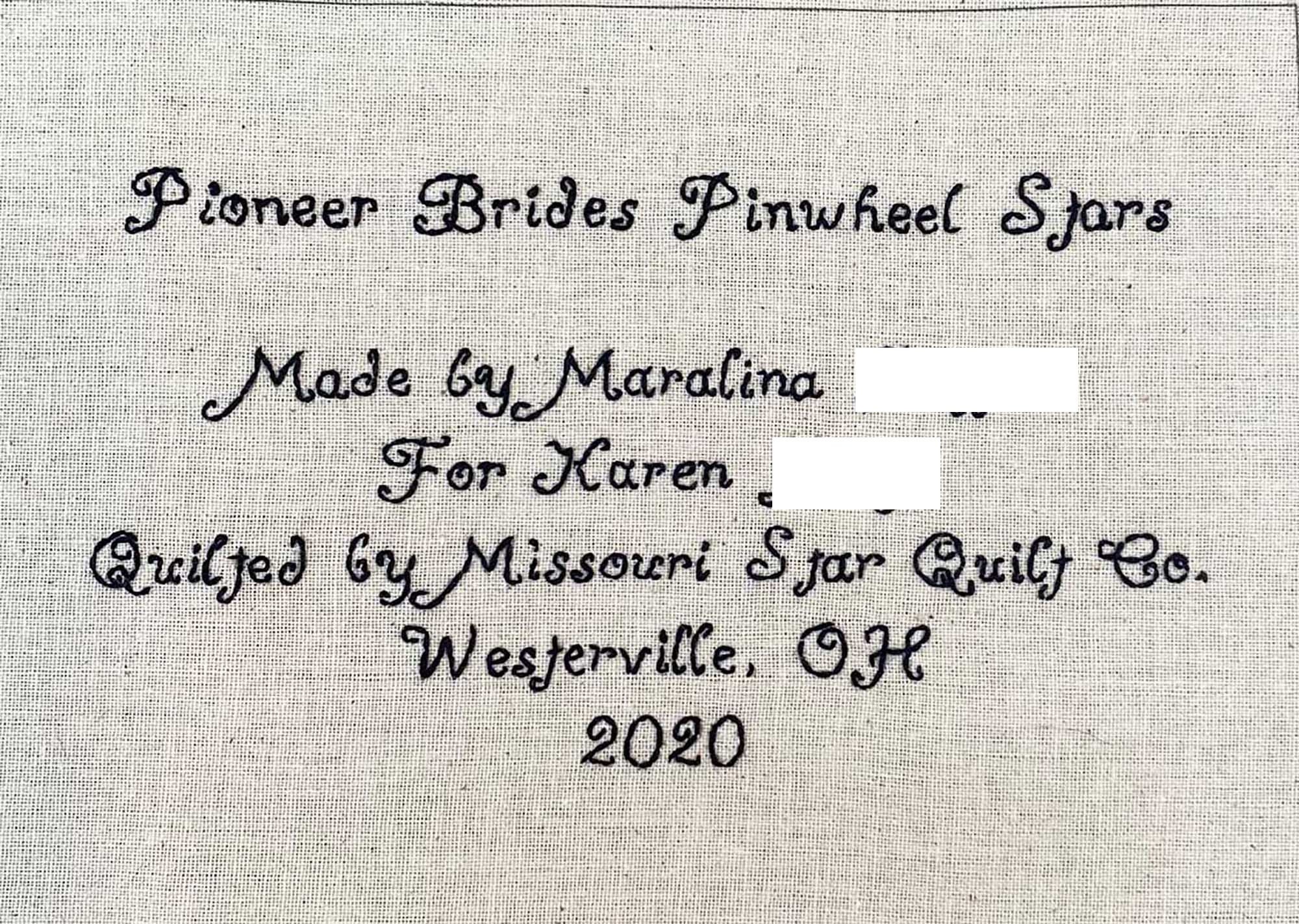 Quilt Label Muslin 6 x 4 Custom Made & Hand | Etsy
