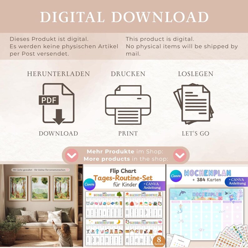 Flip Routine Chart for Kids – Morning, Afternoon, Evening, Household ...