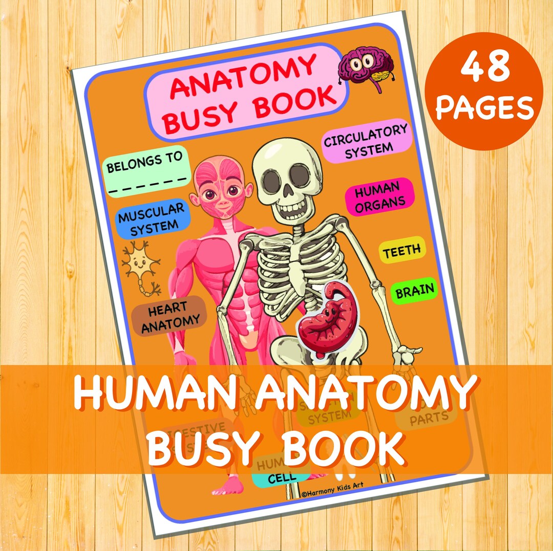 Human Anatomy Busy Book: Printable Montessori Learning Activities ...