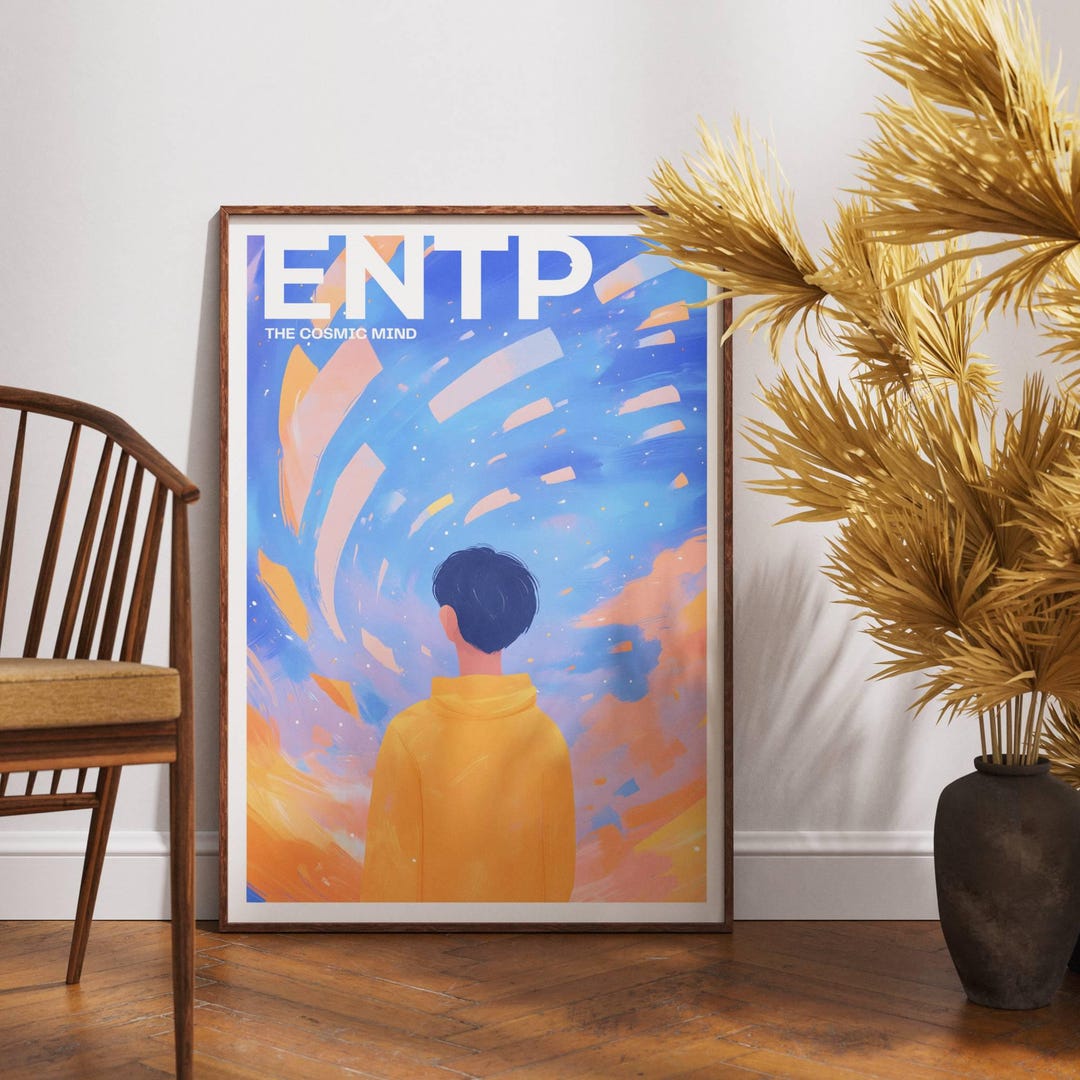 ENTP Gift Wall Art MBTI Print Personality Home Decor Vibrant Living ...