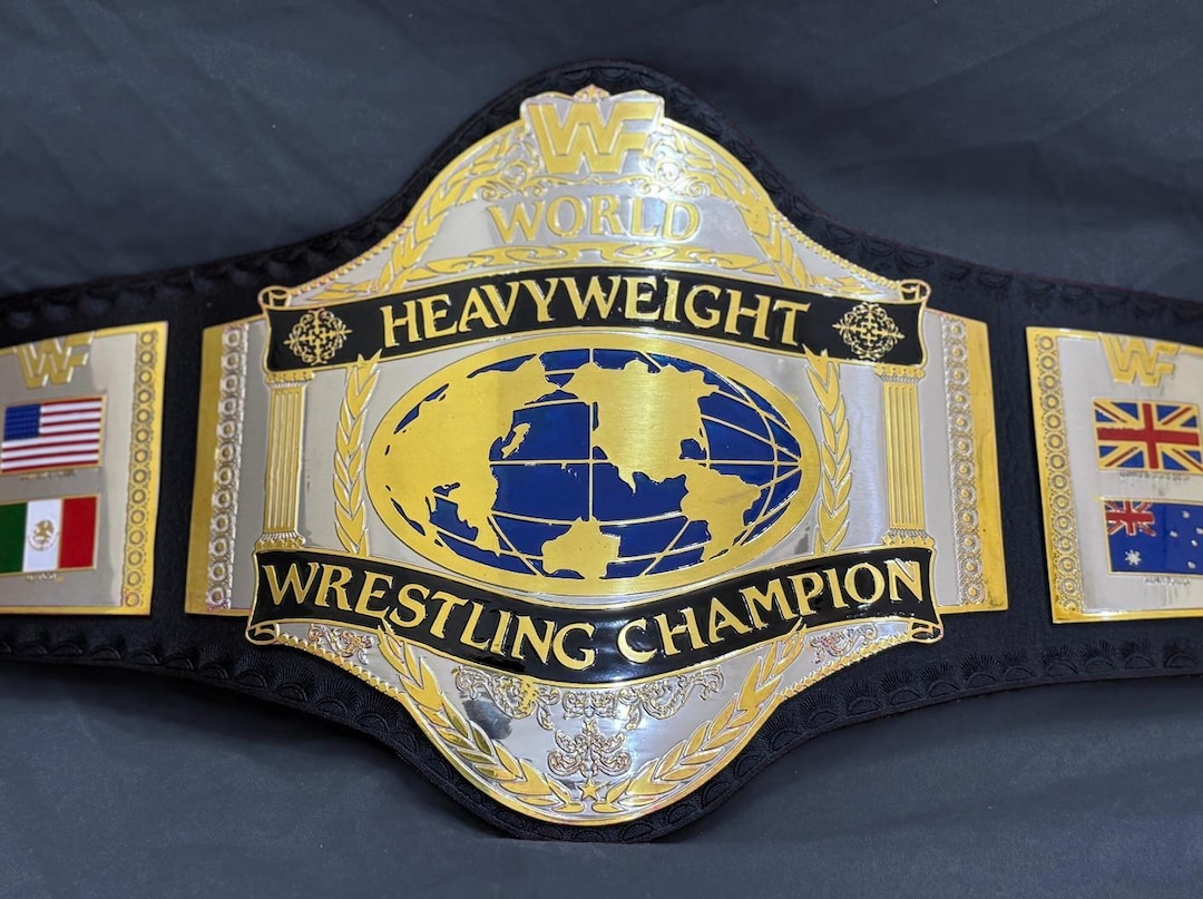 HULK HOGAN 86 Championship Wrestling Adult Replica Belt | Real Leather ...