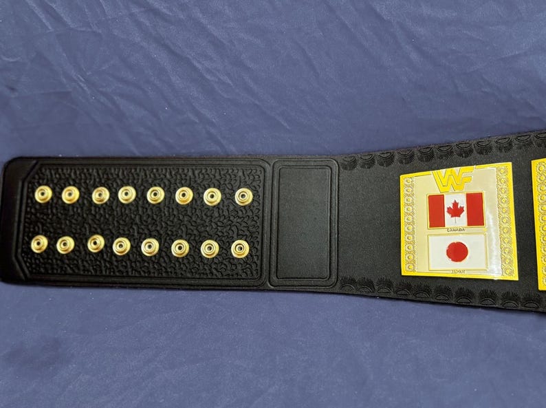 HULK HOGAN 86 Championship Wrestling Adult Replica Belt | Real Leather ...