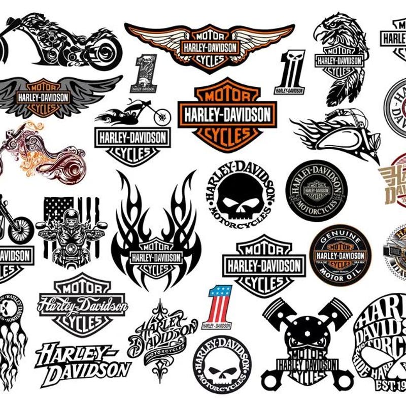 Harley Davidson Stickers - Etsy