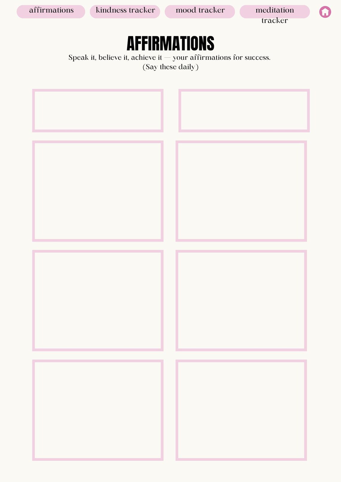 Beauty Boss Vision Board Kit – Editable Canva Template + Printable PDF ...