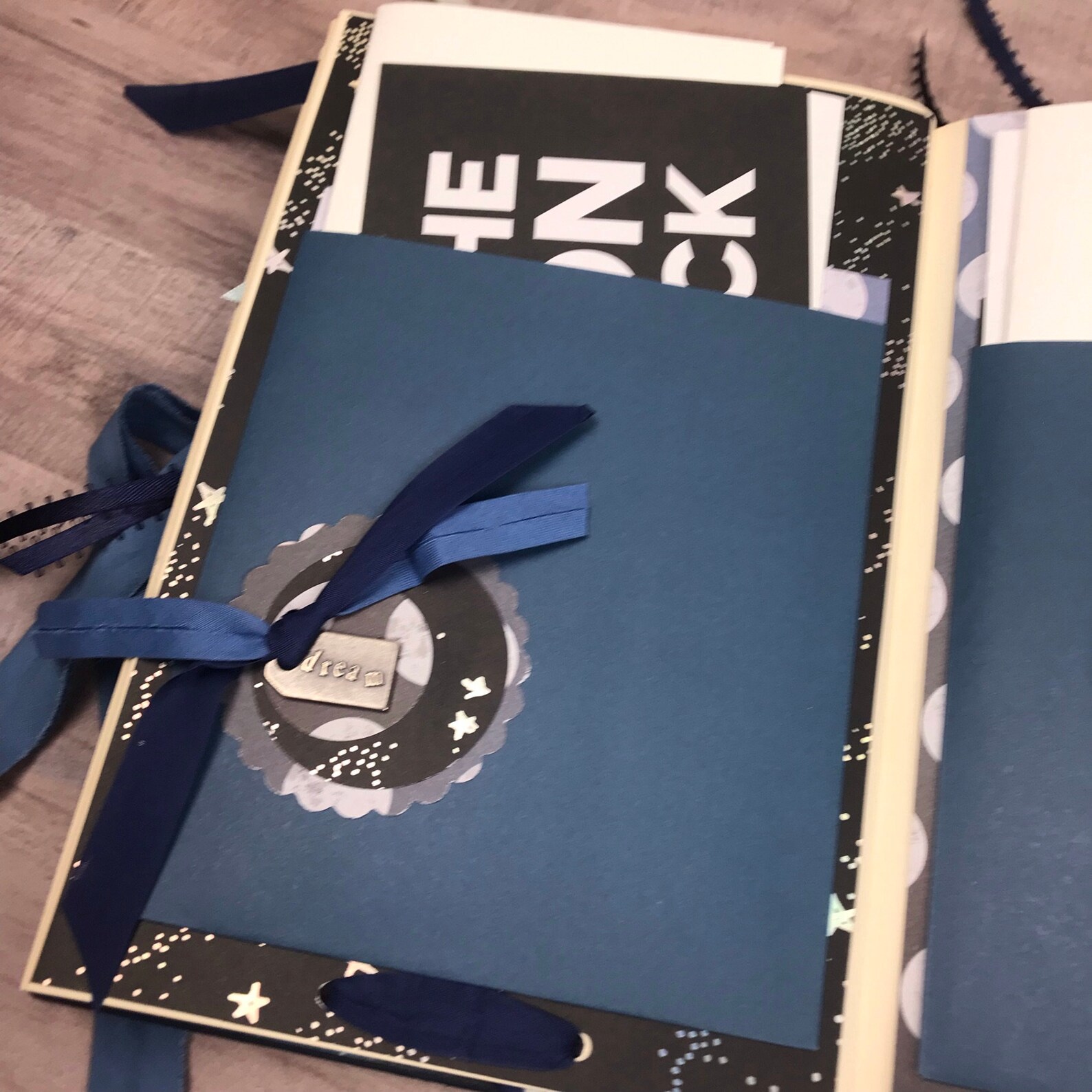 Moon & Stars Theme Baby Book Outer Space Personalized Baby - Etsy