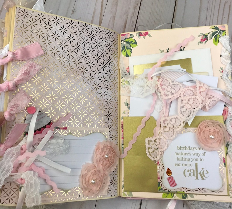 Custom Baby Book, Baby Girl Book, First Year Baby Book, Baby Girl ...