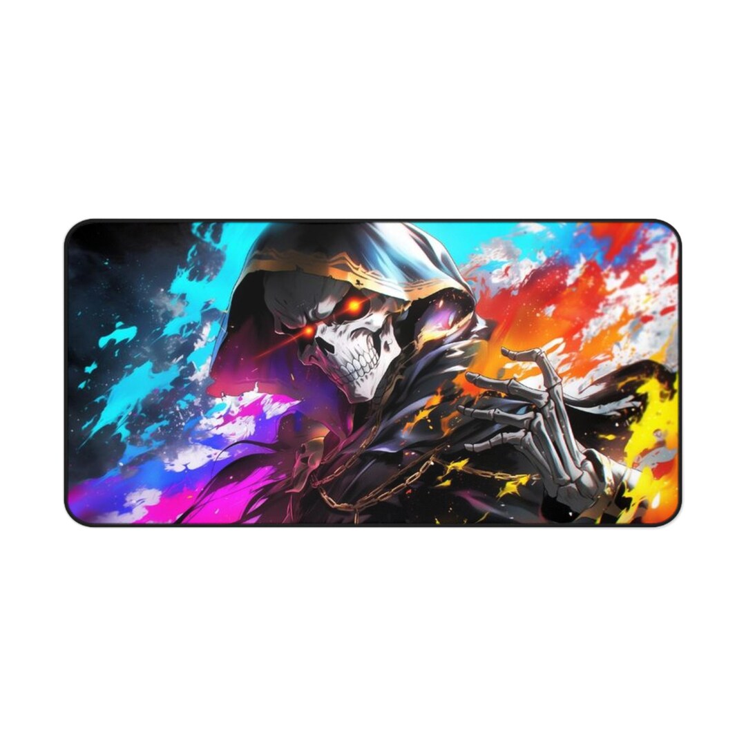 Colorful Grim Reaper Desk Mat | Skull Hooded Skeleton Mouse Pad - Etsy