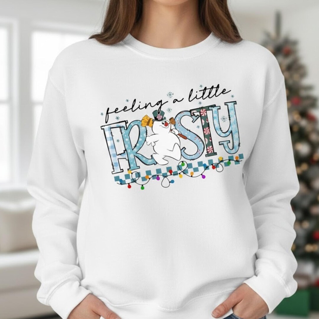 Feelin' a Little Frosty PNG SVG, Sublimation Design, Merry Christmas ...