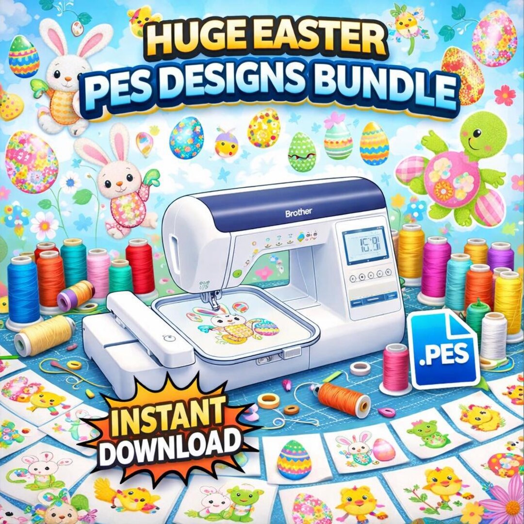 Easter PES Embroidery Designs Bundle | Easter Embroidery Files ...