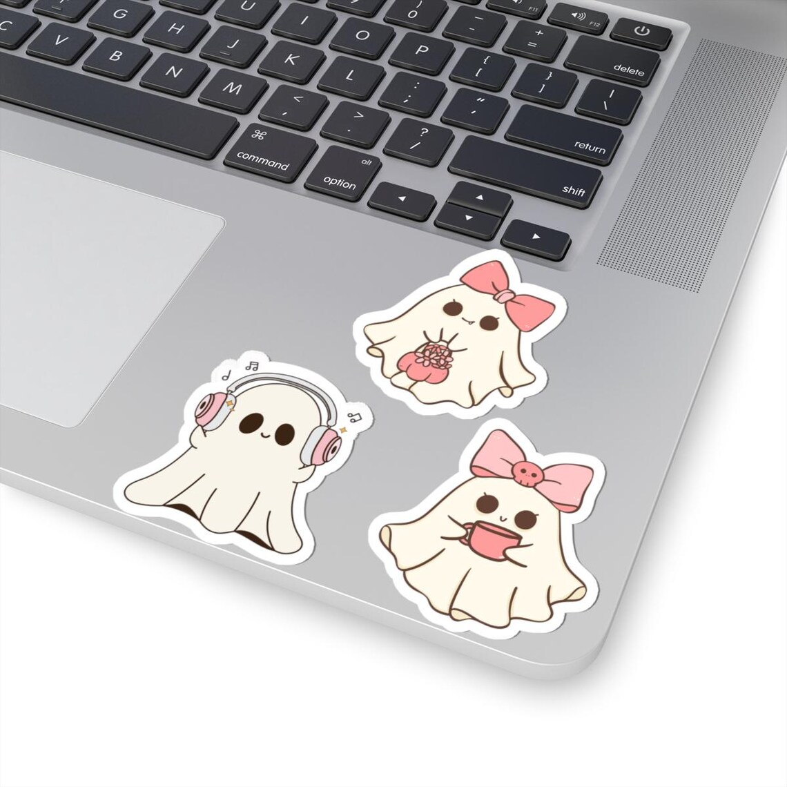 Cute Ghost Kiss-cut Stickers. Perfect for Halloween Decor, Journals ...