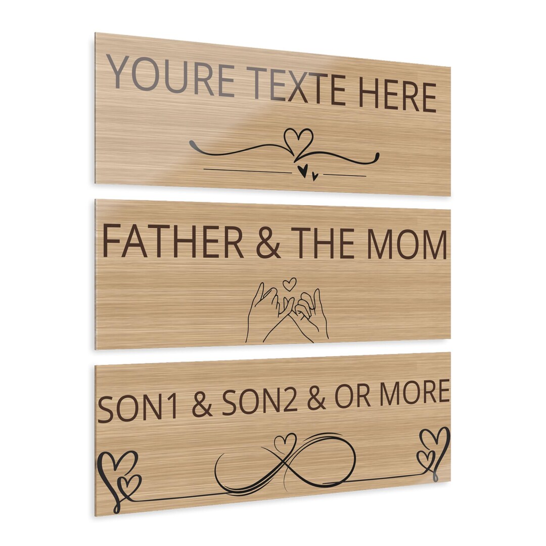 Personalized Home Acrylic Triptych: Custom Wall Art Prints - Etsy