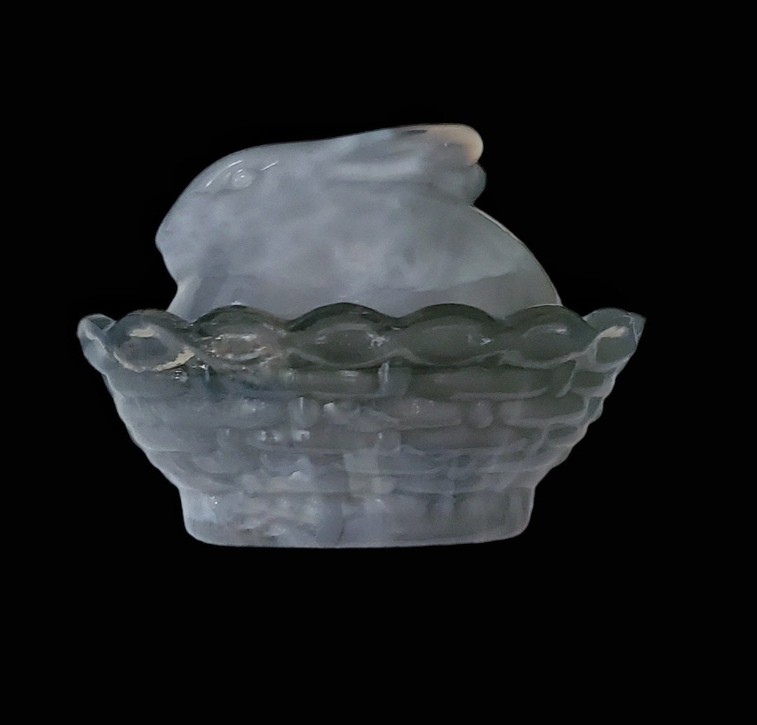 Boyd Mini Bunny on Nest. Salt Size 2.5 Inch Base. the Color is Violet ...