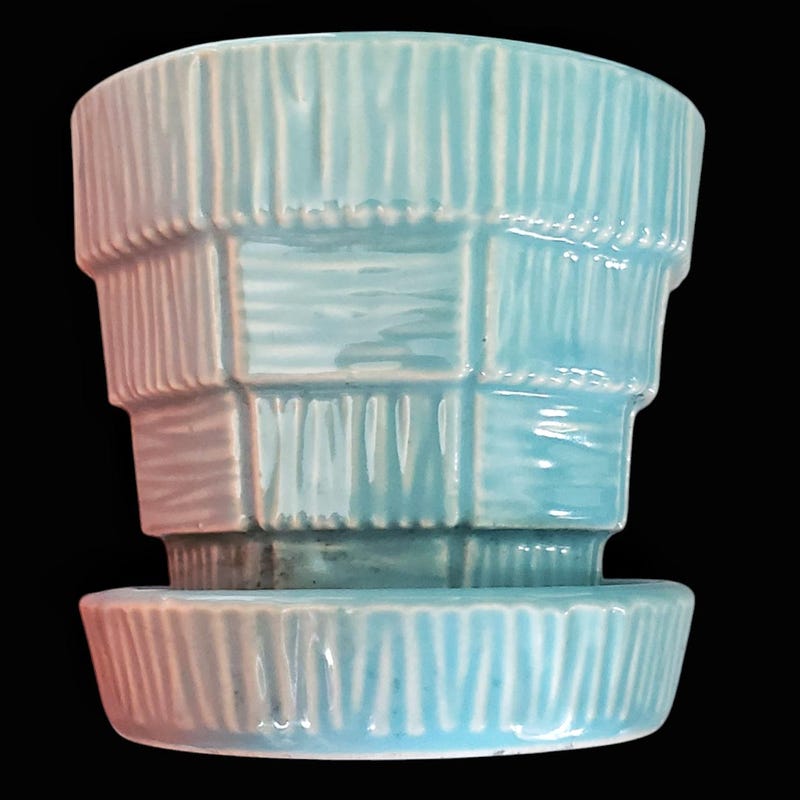 Blue Flower Pot - Etsy