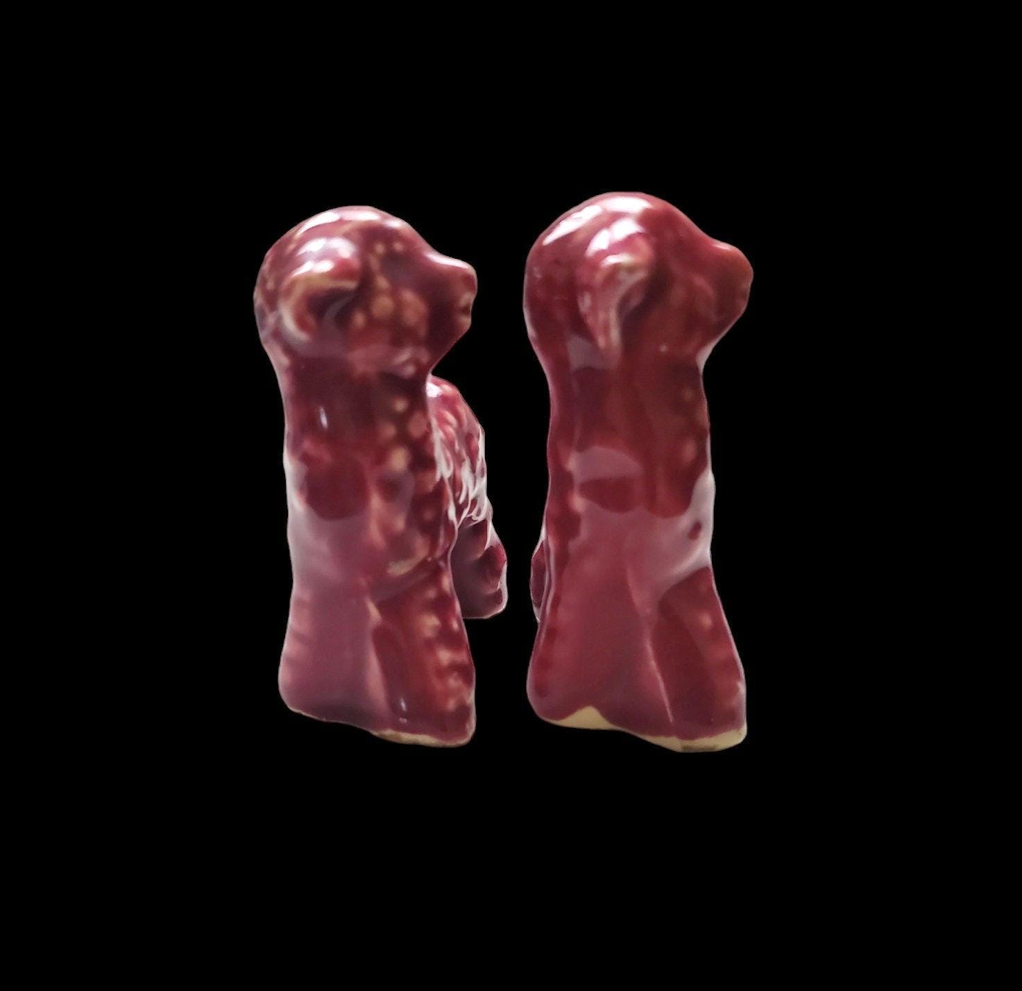 2 Morton Miniature Burgundy Pottery Lambs. - Etsy