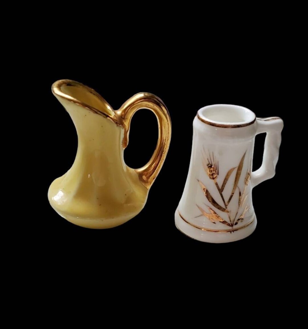 2 Vintage Miniature China Pitchers. - Etsy