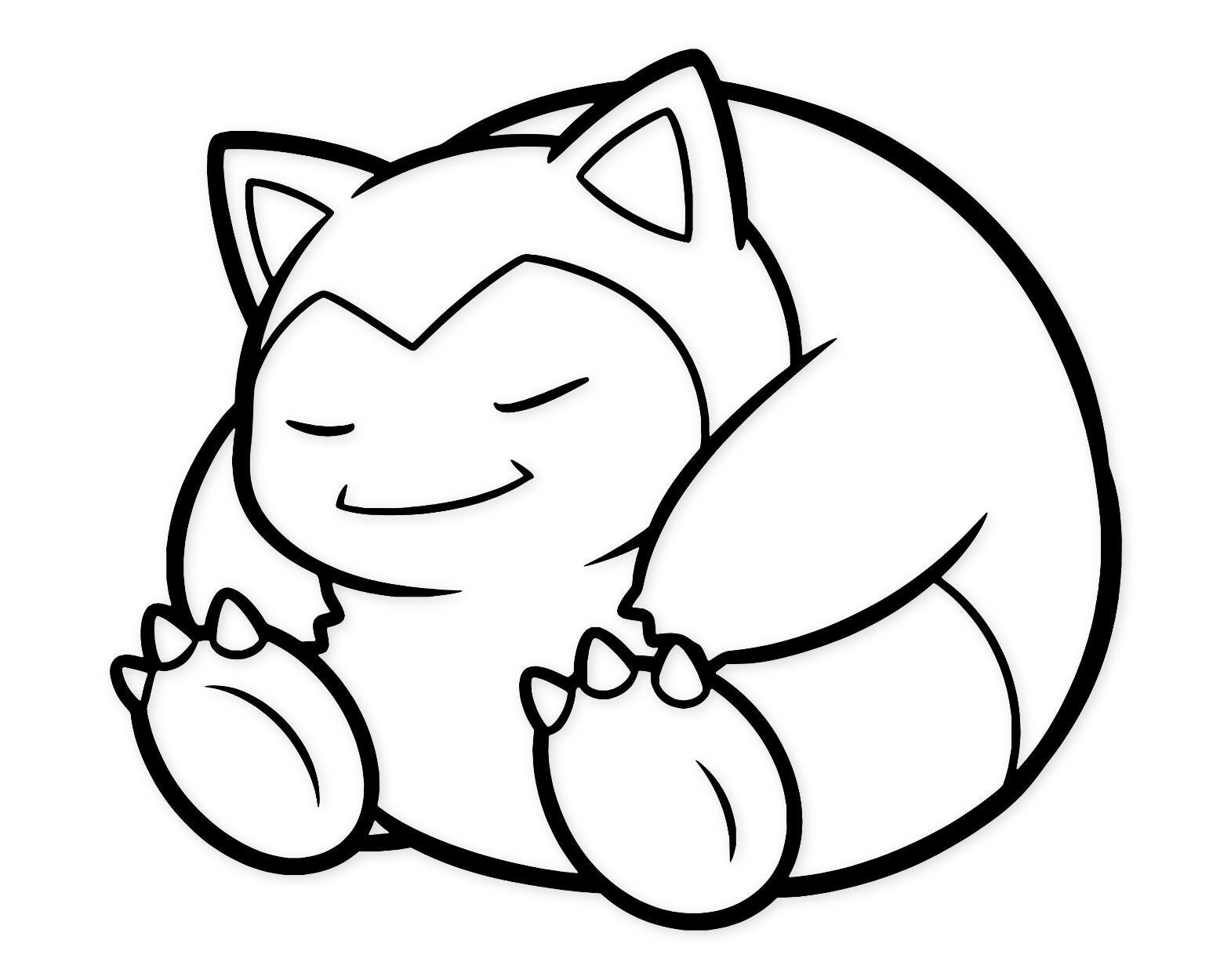 Snorlax Sleeping Svg Png: Cut Ready Digital Design for Cricut ...