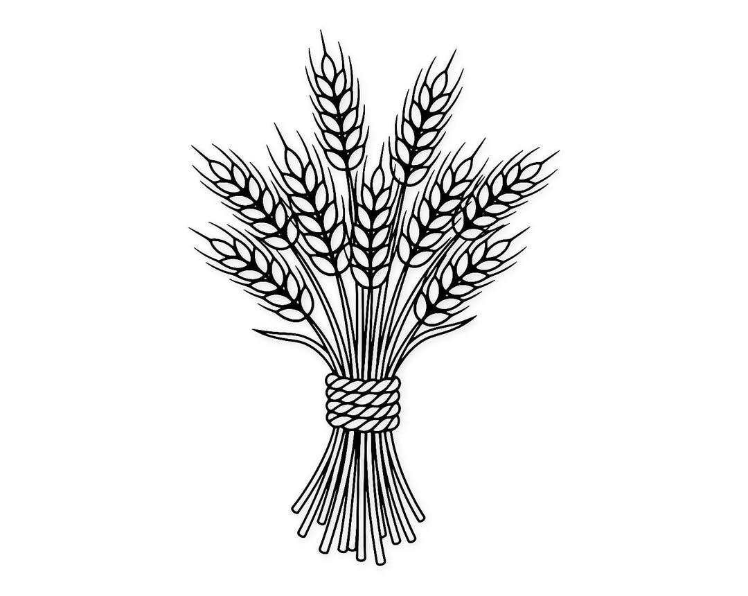 Wheat Sheaf Icon Svg Png: Cut Ready Digital Design for Cricut ...