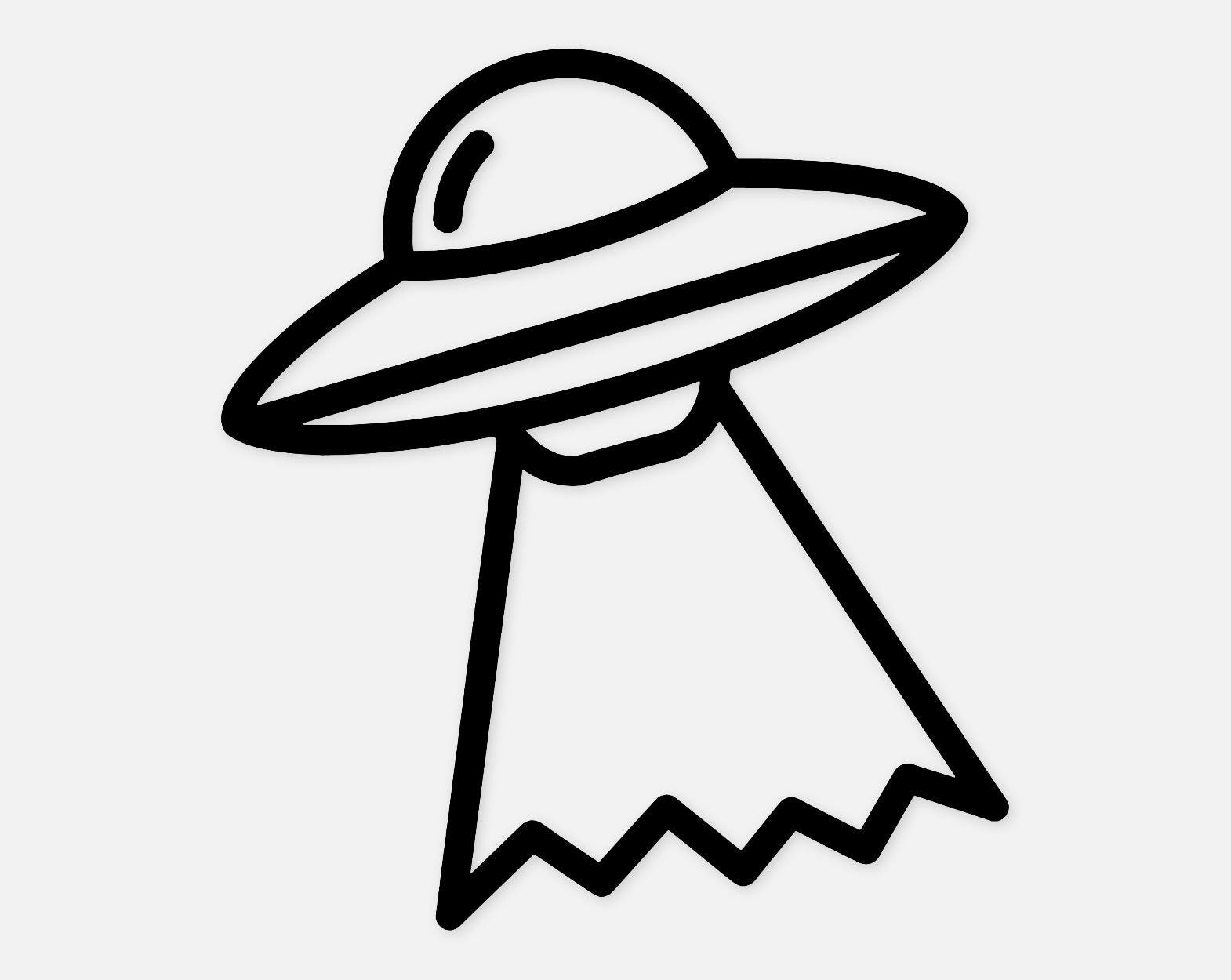 Ufo Icon Svg Png: Bold Cut File for T-shirts - Etsy