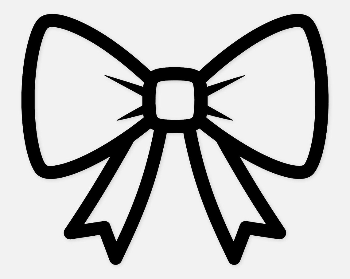Bow Ribbon Cut File: Bold Flat Design (SVG, PNG) - Etsy