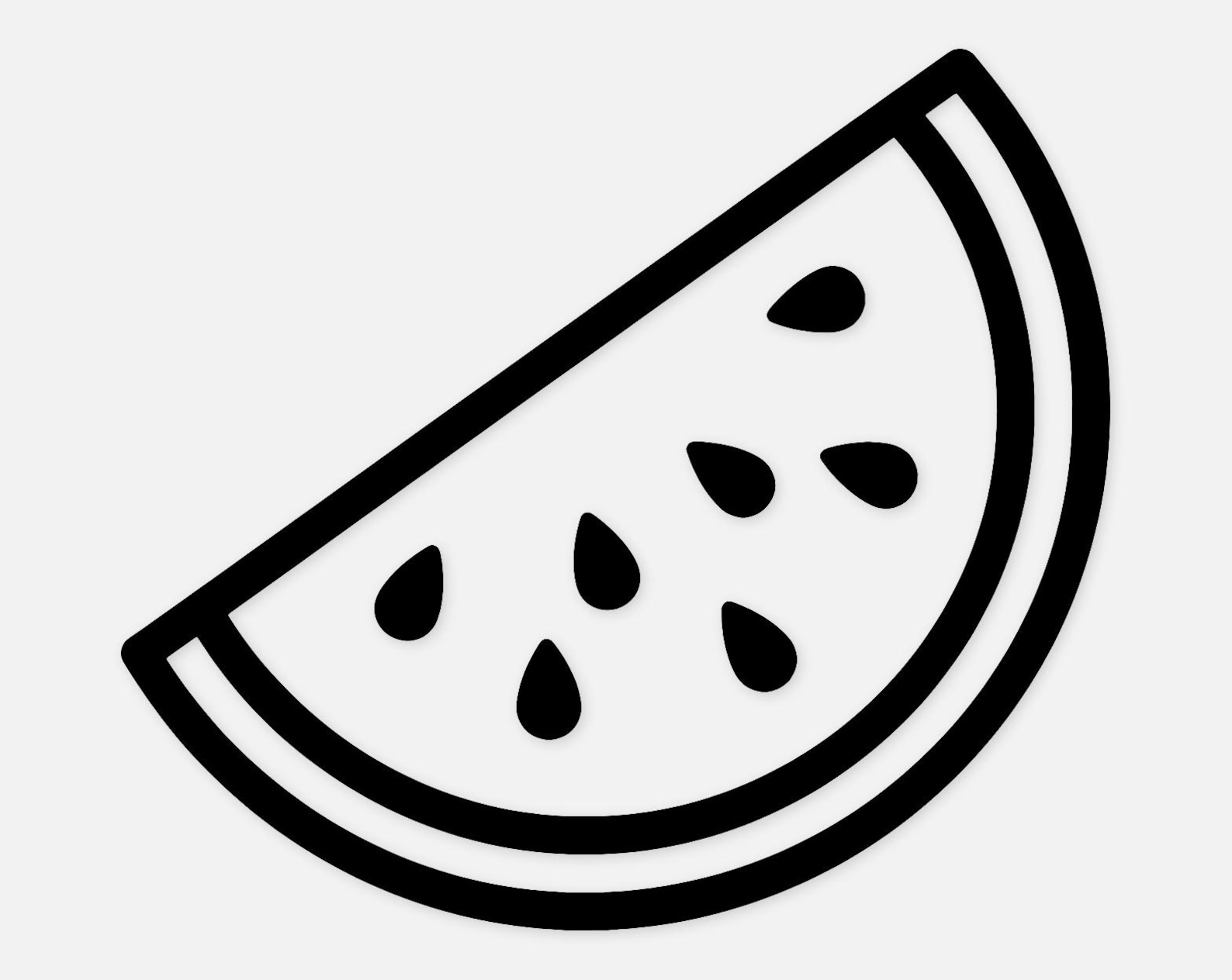 Watermelon Slice Svg Png: Bold Cut File for Stickers - Etsy