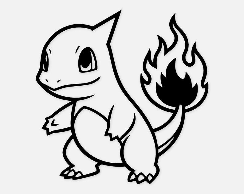 Charmander Flame Svg Png: Cut Ready Digital Design for Cricut ...