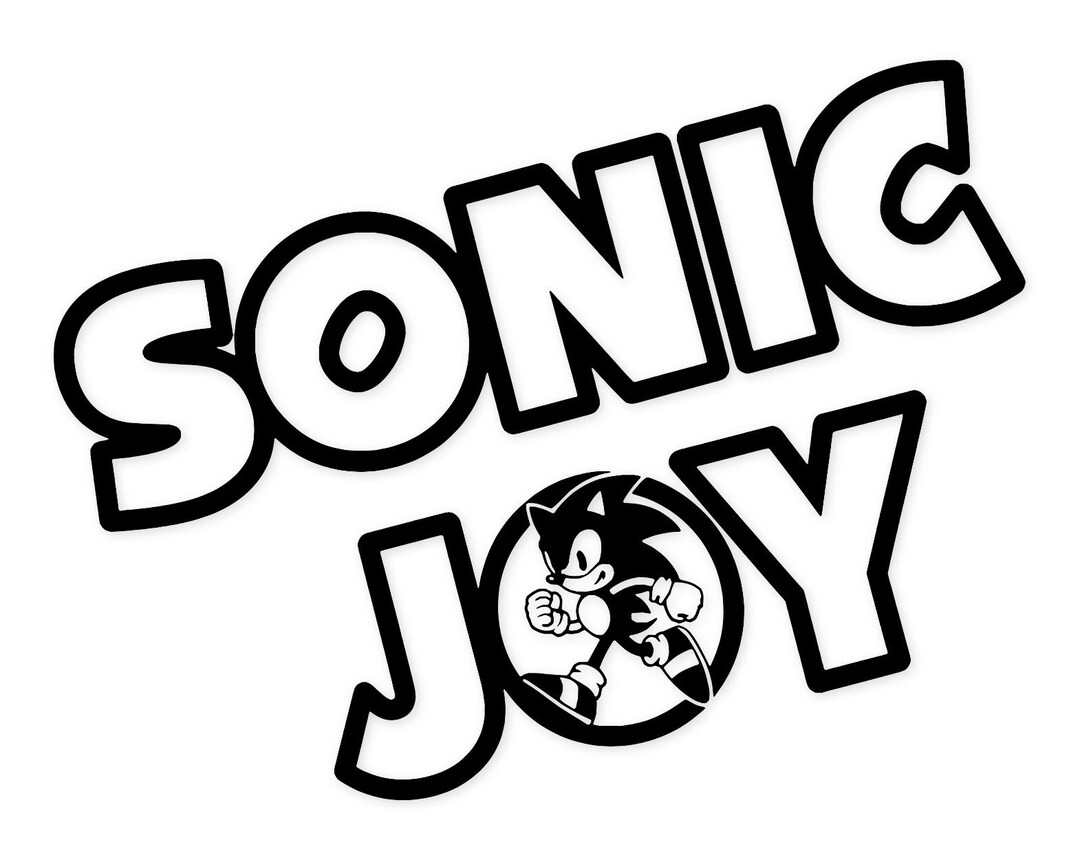 Sonic Joy Typography Svg Png: Cut Ready Digital Design for Cricut ...