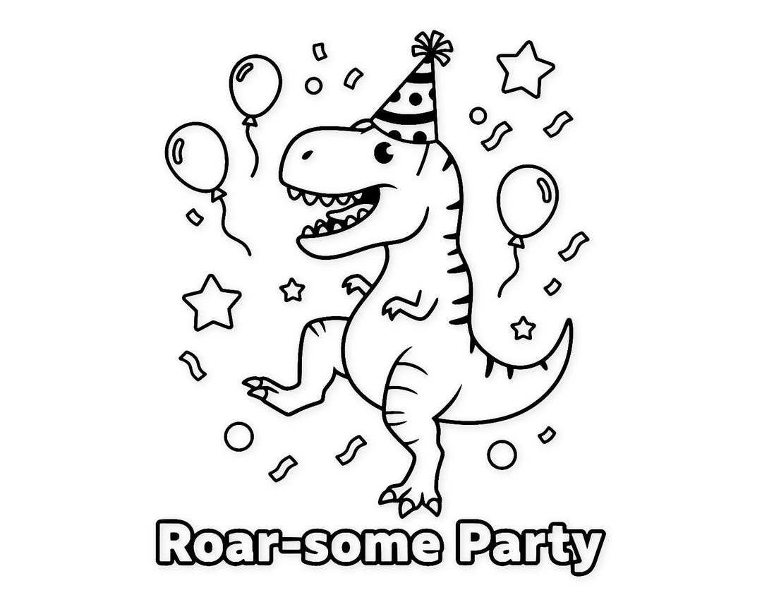 Jurassic Party Svg Png: Bold T-rex Design for Birthday Celebrations - Etsy