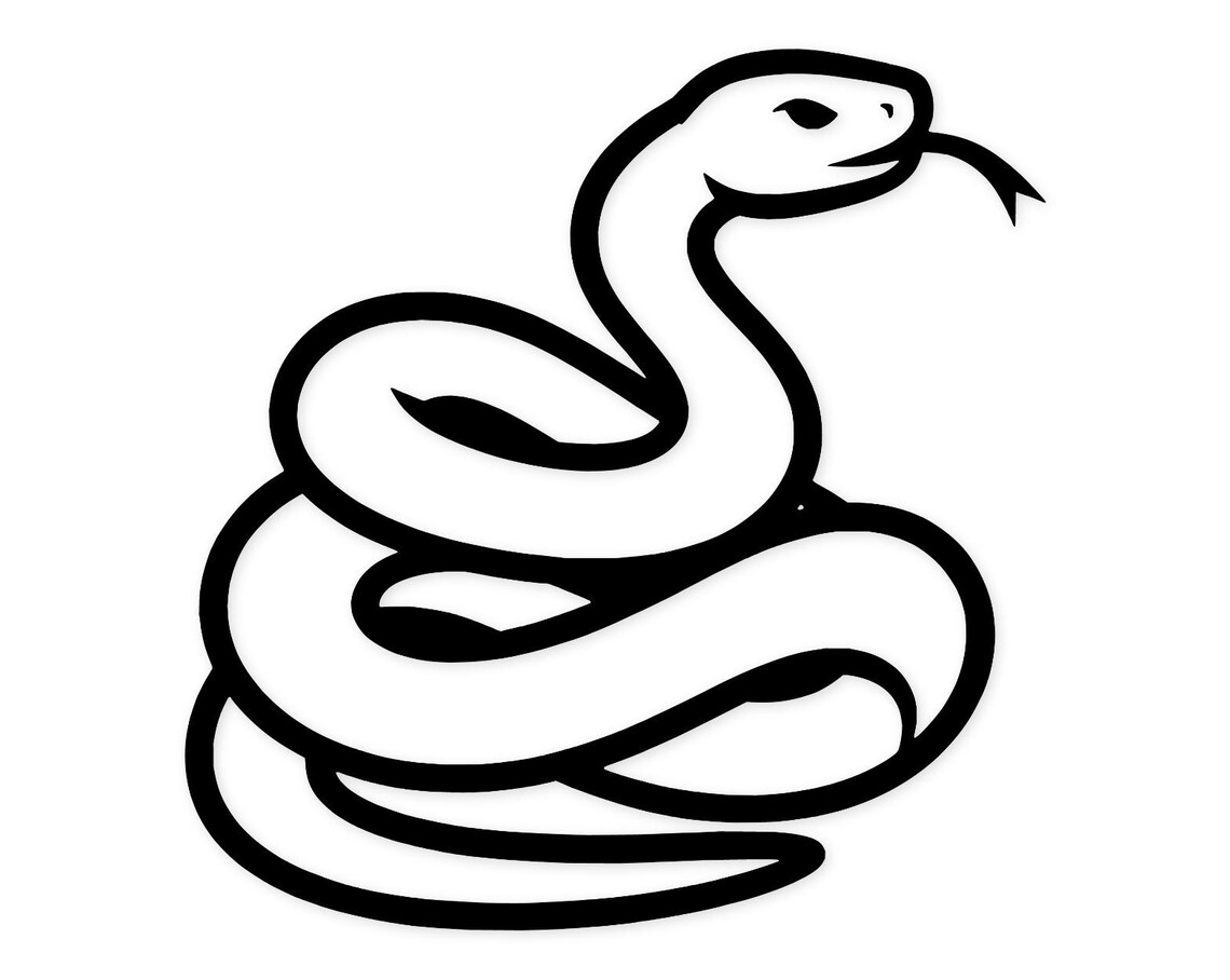 Coiled Snake Svg Png: Minimalist Design for T-shirts - Etsy