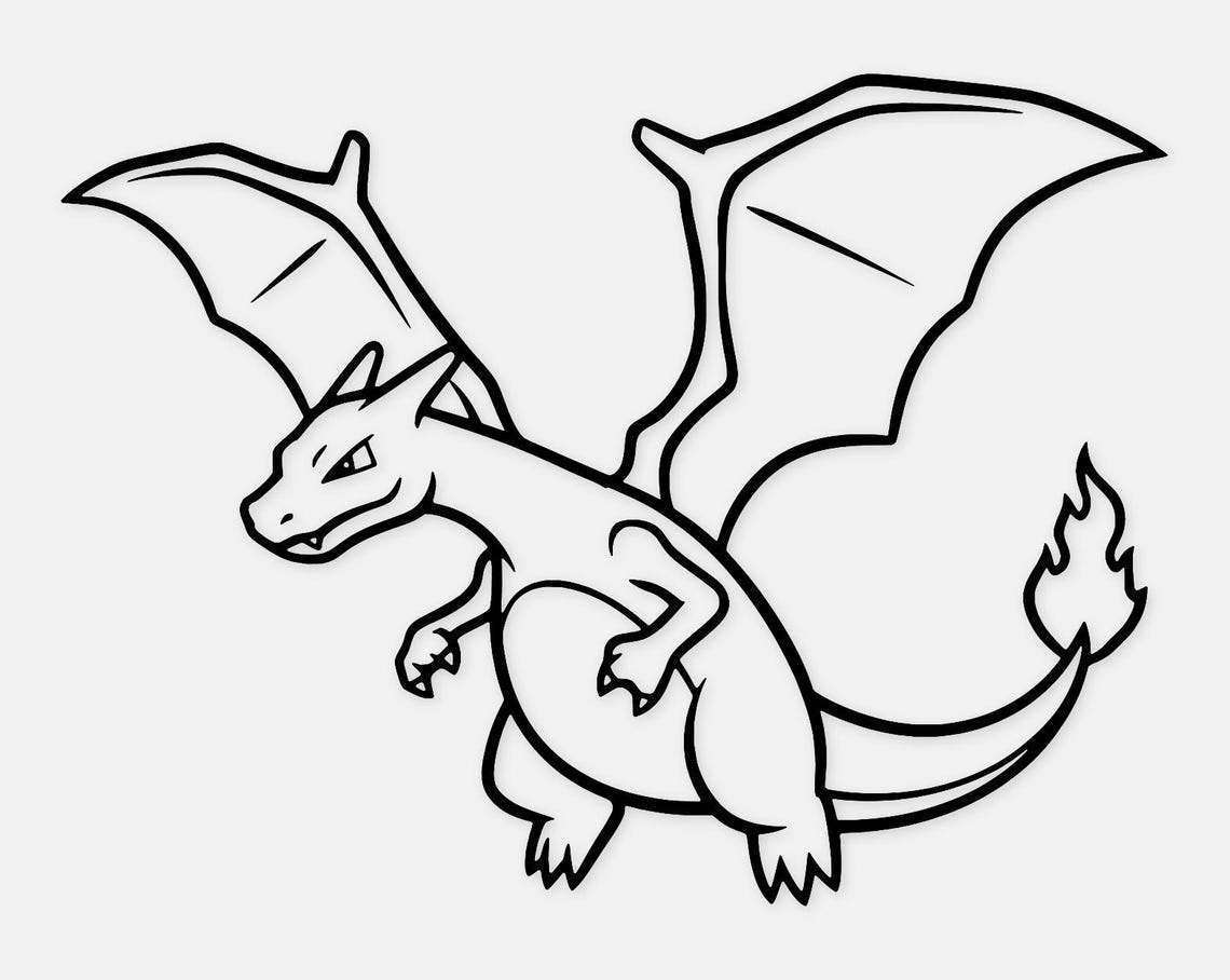 Charizard Icon Svg Png: Cut Ready Digital Design for Cricut Silhouette ...
