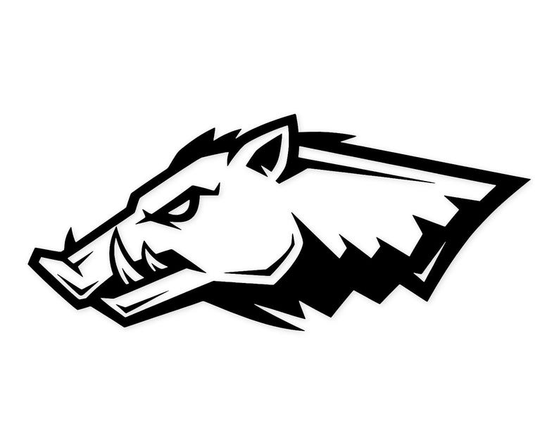 Razorback Icon Svg Png: Bold Minimalist Design for Stickers and T ...