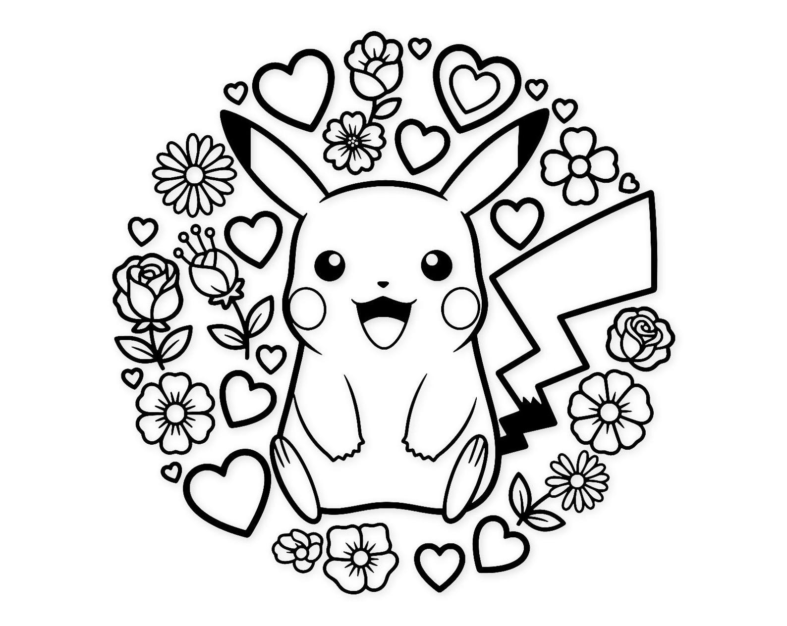 Pikachu Valentine's Day Svg: Charming Cut File for Crafts - Etsy