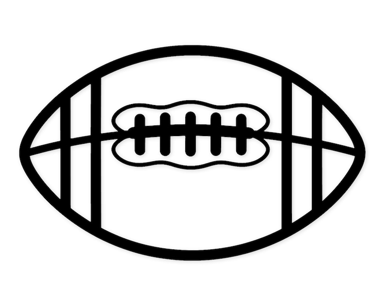 Football Icon Svg: Bold Line Art Design for Sports Projects - Etsy