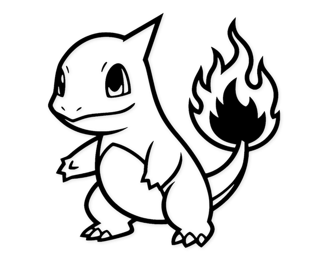 Charmander Flame Svg Png: Cut Ready Digital Design for Cricut ...