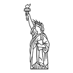 Liberty Icon Svg Png: Bold Outline Design for Crafts - Etsy