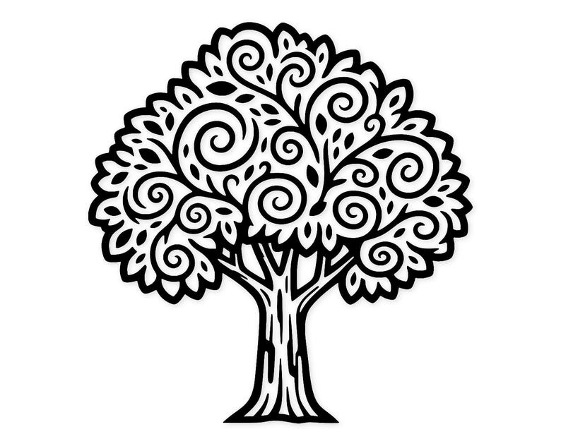 Whimsical Tree Icon Svg Png: Cut Ready Digital Design for Cricut ...