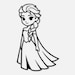 Elsa Icon SVG: Fairytale Character Cut File (digital Download) - Etsy