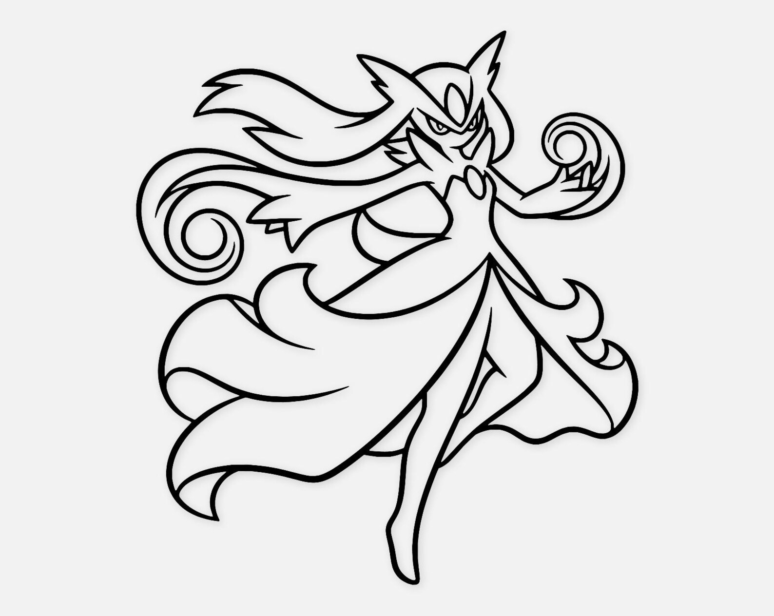 Gardevoir Silhouette Svg Png: Elegant Design for T-shirts - Etsy