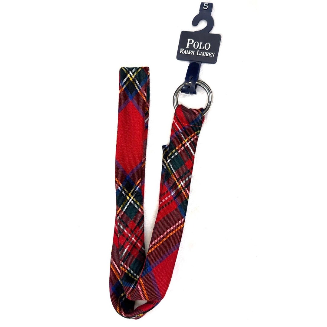 Vintage Polo Ralph Lauren D-ring Belt Small Red Tartan Plaid Wool USA ...