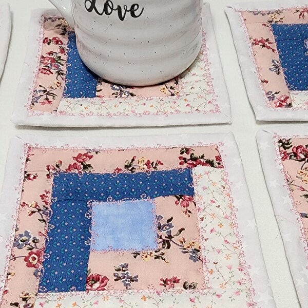 Log Cabin Coasters - Etsy