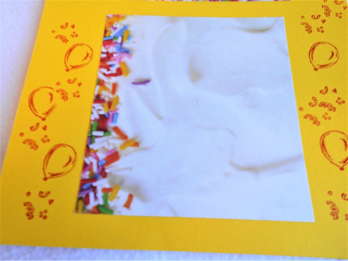 Celebration Scrapbook Page, 8x8 Premade Scrapbook Template, Birthday ...