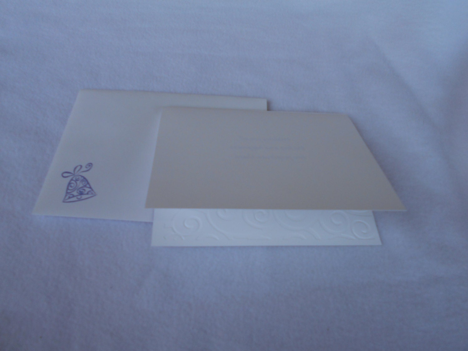 A Perfect Day Embossed Wedding Card Hand Stamped Wedding - Etsy