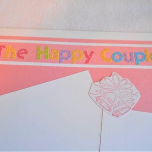 Wedding 12 X 12 Premade Scrapbook Page, Happy Couple Scrapbook Layout ...