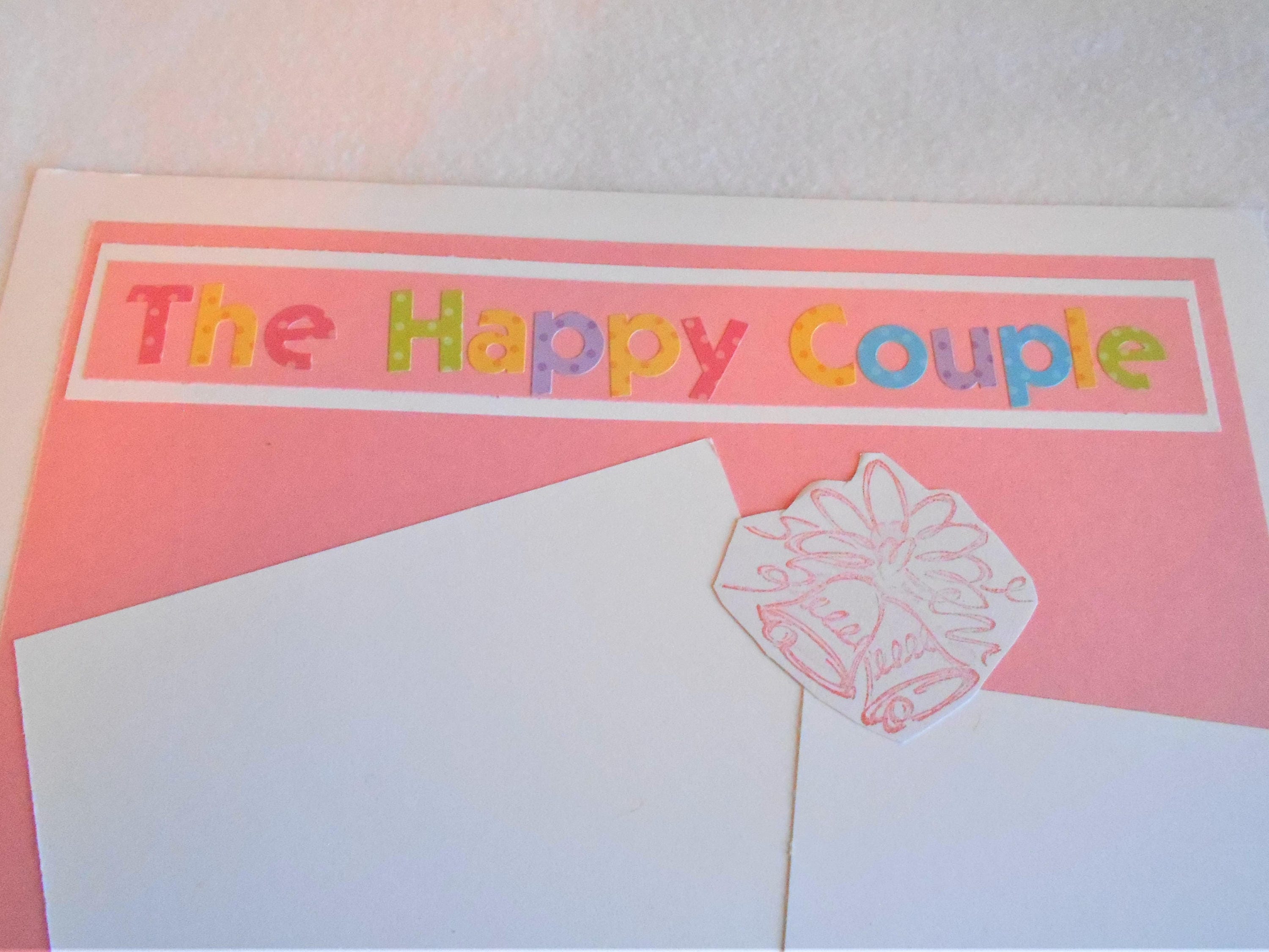 Wedding 12 X 12 Premade Scrapbook Page, Happy Couple Scrapbook Layout ...