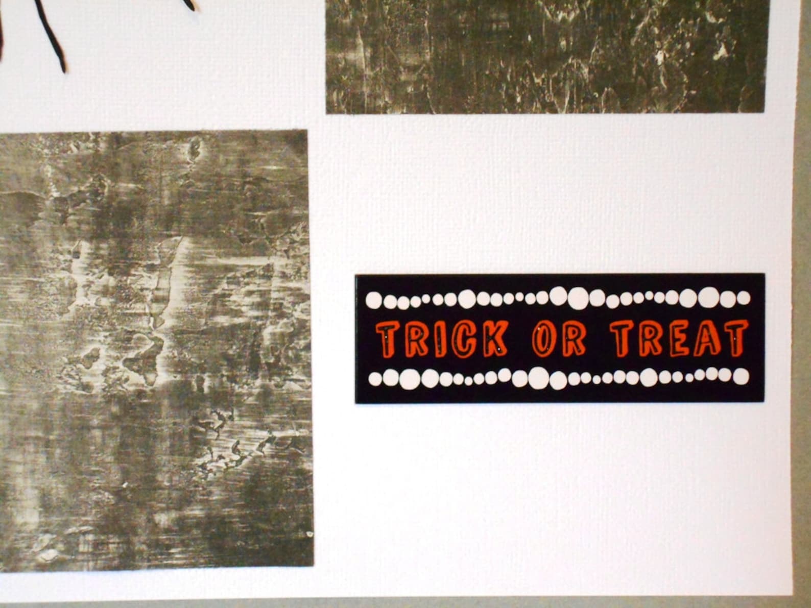 Halloween 12 X 12 Premade Scrapbook Page, Die Cut Spider and Web, Black ...