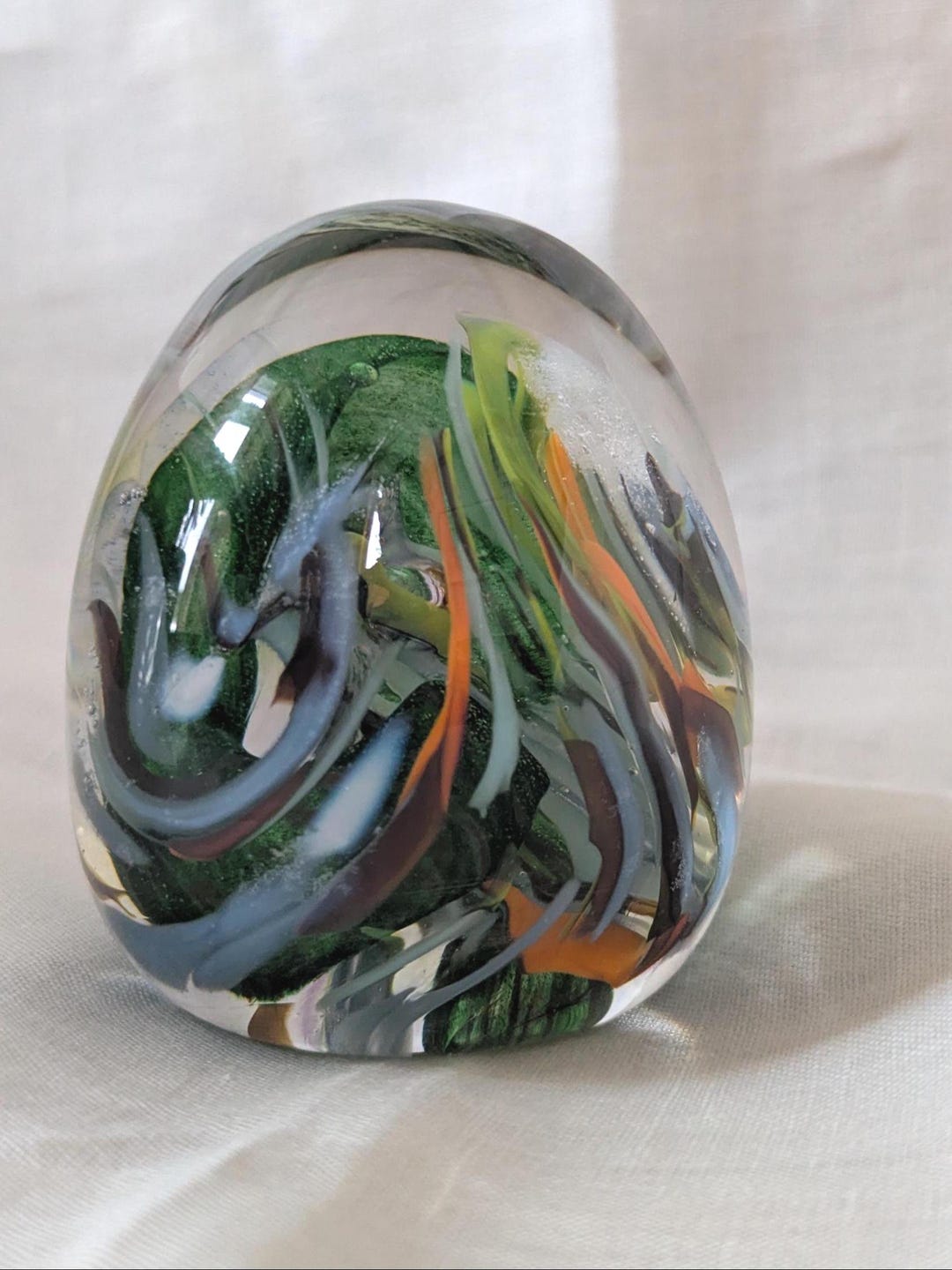 Paperweight 'portal' (medium) - Hand Blown Glass - Etsy