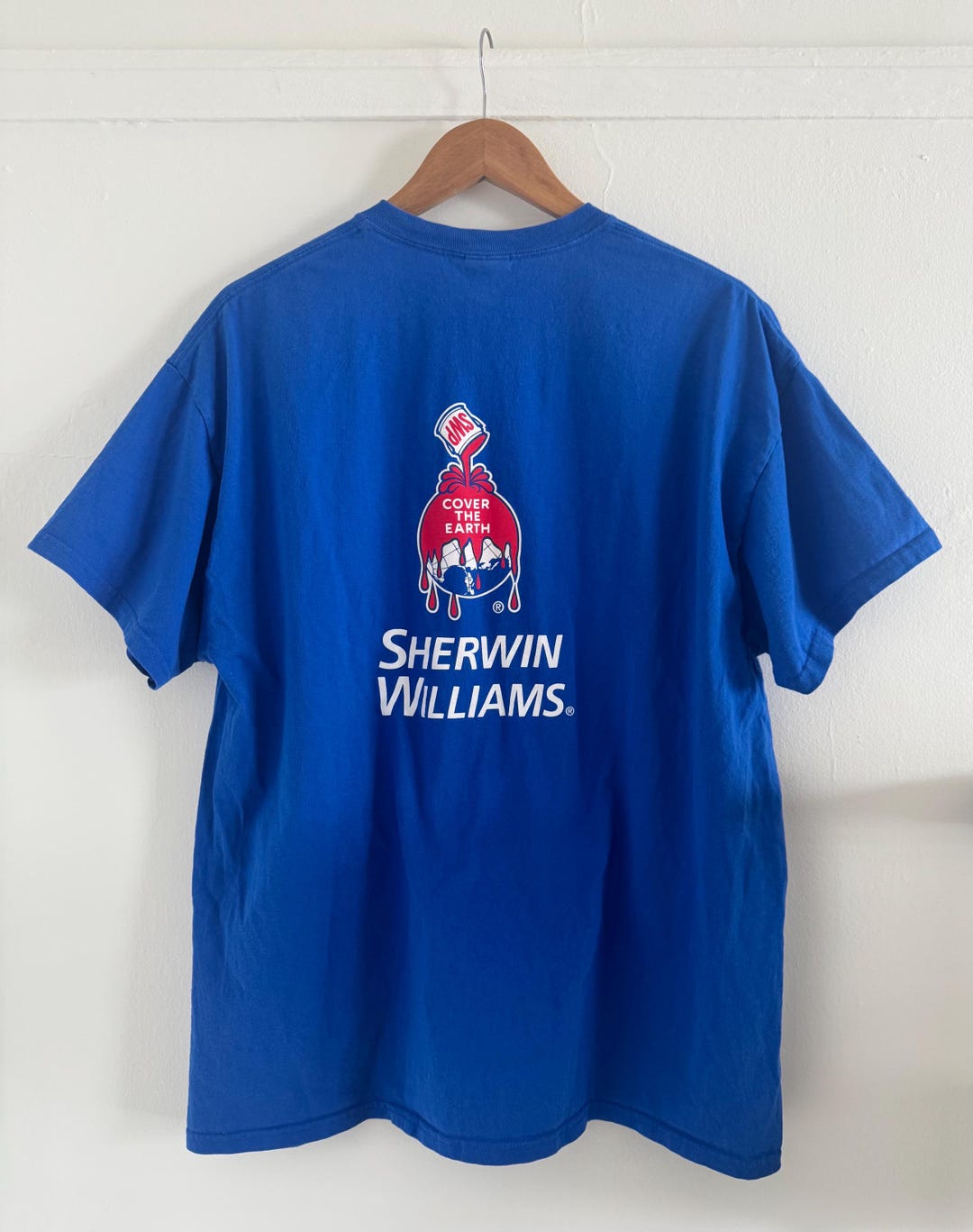 Sherwin Williams What’s on Your Bucket List Blue Graphic Tee Men’s Size ...