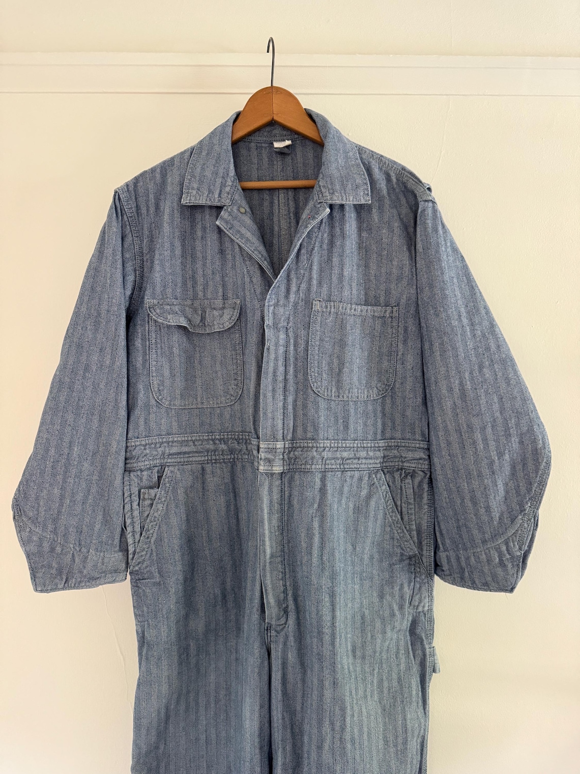 Big Mac Herringbone Twill Coveralls Vintage - Etsy