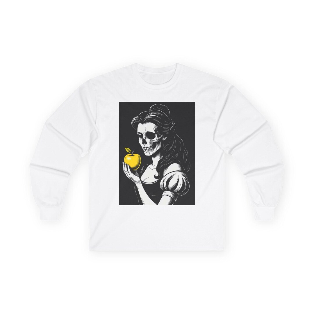 Skeleton Princess Belle Halloween Long Sleeve Tee, Costume Shirt ...
